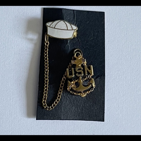 Jewelry | Vintage Us Navy Usn Sweetheart Pin Brooch Sailor Hat And ...